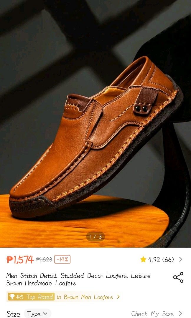 Men's hand stitched loafers, Men's Fashion, Footwear, Dress Shoes on ...