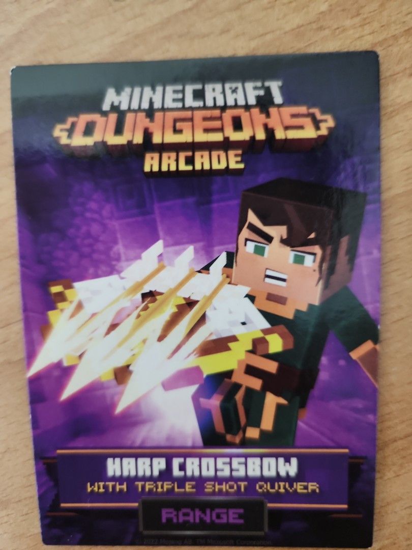 "Minecraft dungeons" arcade cards, Hobbies & Toys, Toys & Games on ...