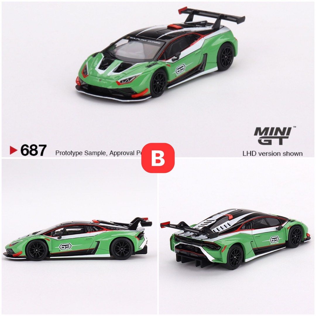 Minigt MINI GT 622 Ford gt 687 Lamborghini Huracan GT3 686 Honda Civic ...