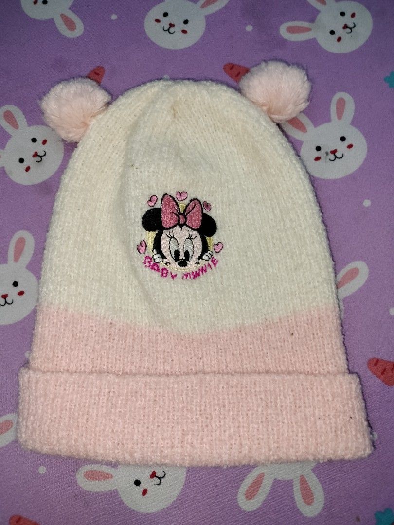 Minnie Mouse Bonnet, Babies & Kids, Babies & Kids Fashion on Carousell