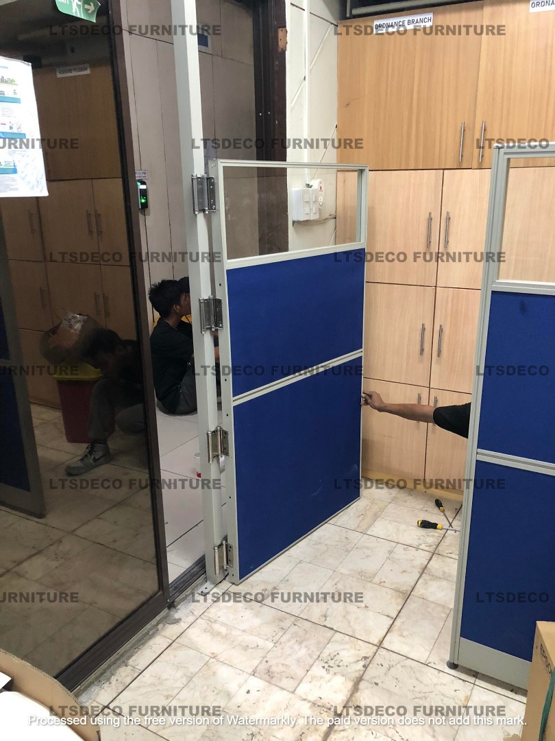MODULAR PARTITION OFFICE FURNITURE AND PARTITIONS, Furniture & Home ...