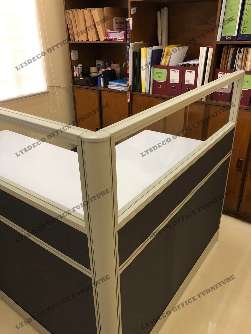 MODULAR PARTITION OFFICE PARTITION, Furniture & Home Living, Office ...