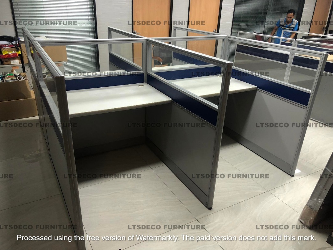 MODULAR PARTITION WORKSTATION CUBICLE OFFICE FURNITURE AND PARTITION ...
