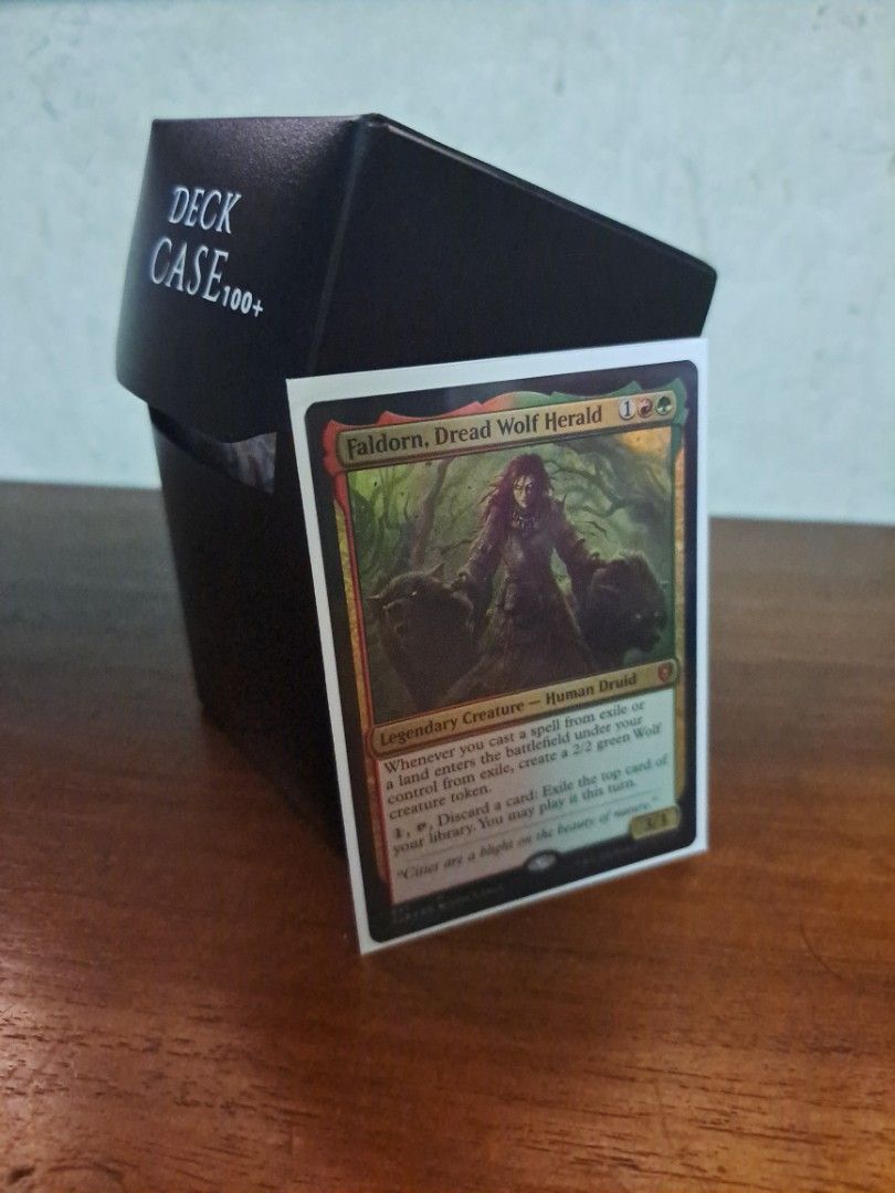 MTG Faldorn, Dread Wolf Herald Upgraded Precon EDH Commander Deck ...