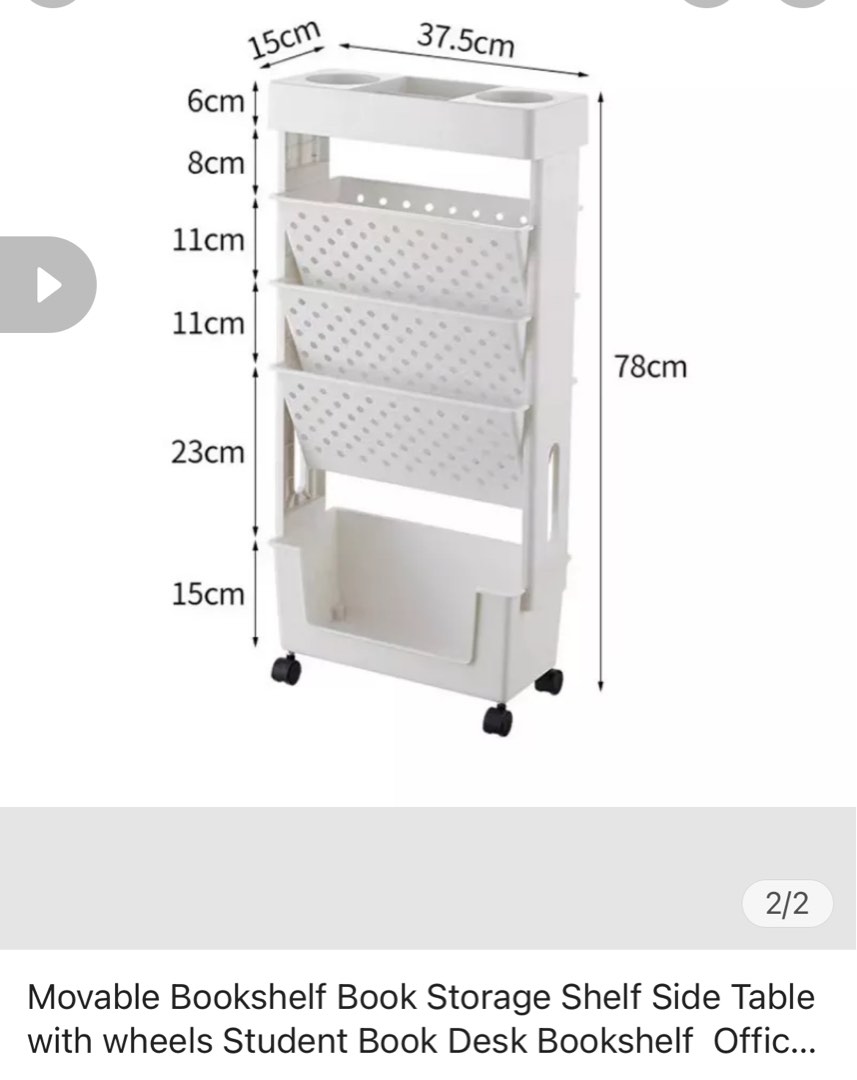 Multi level trolley with rollers, Furniture & Home Living, Furniture ...