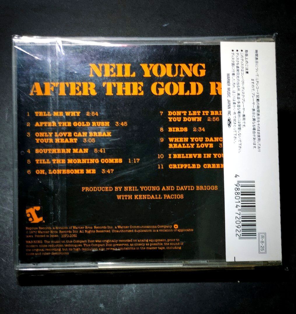 Neil Young - After the Gold Rush (CD, Japan 20P2-2092, 1989), Hobbies & Toys, Music & Media, CDs ...
