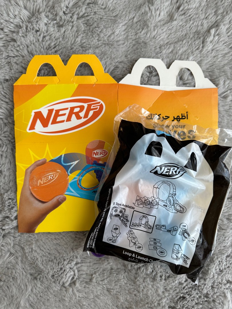 NERF Loop & Launch Challenge Mcdo toys 2023 #everyonewins, Hobbies ...