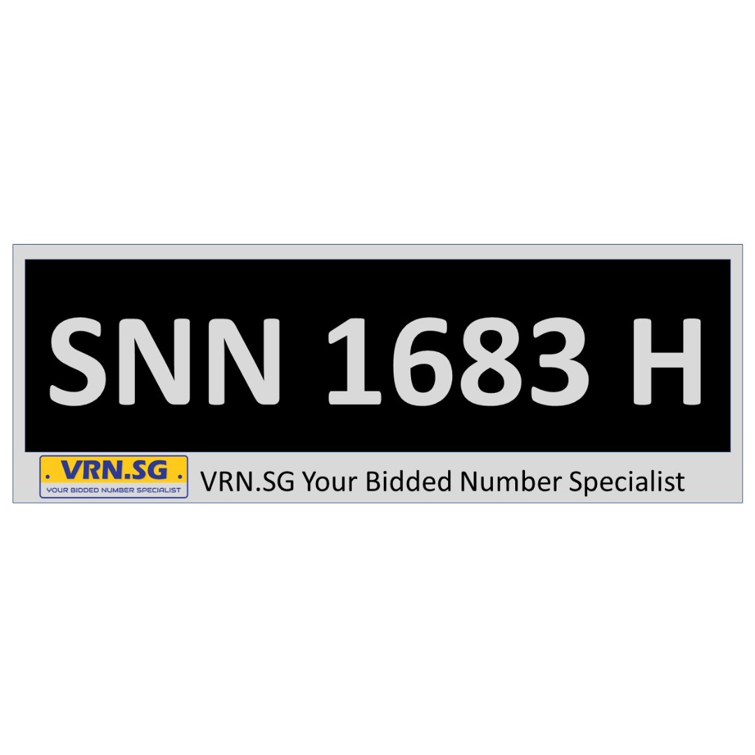 New & unused Car Number Plate for Sale: SNN 1683 H (SNN1683H), Car ...