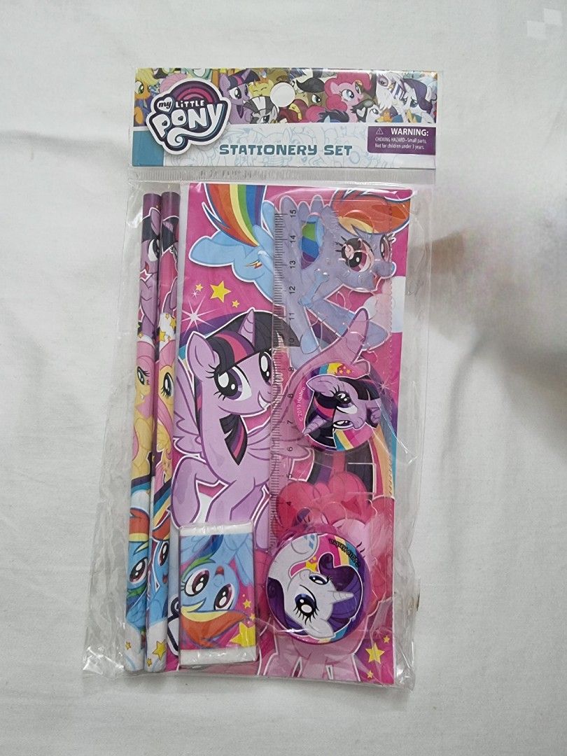 New. Original Authethic My Little Pony Stationary set Girl Pink Party ...
