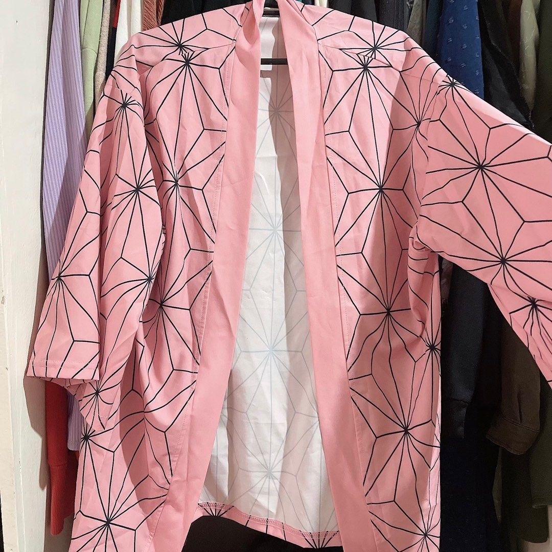 Nezuko Costume, Women's Fashion, Coats, Jackets and Outerwear on Carousell