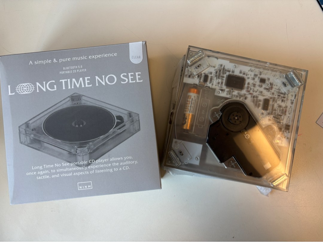 NINM Lab Long Time No See 藍牙CD隨身聽, 音響器材, 音樂播放裝置 MP3及CD Player - Carousell