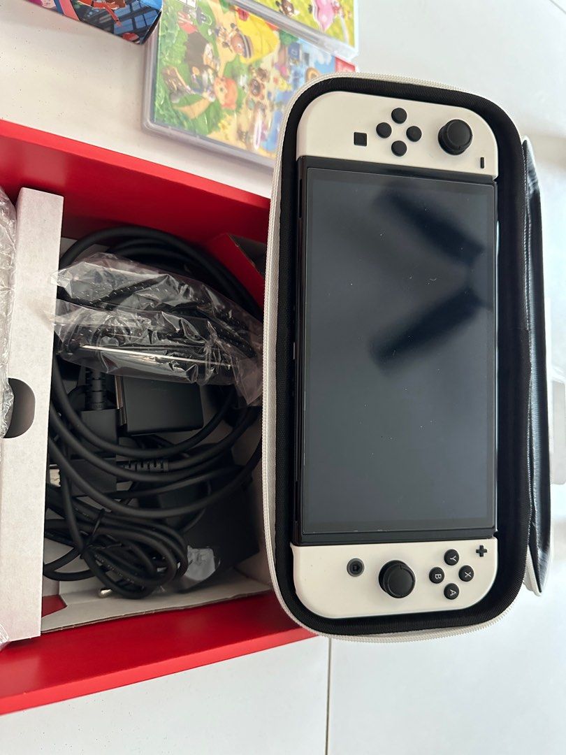 Nintendo Switch OLED white, Video Gaming, Video Game Consoles, Nintendo ...