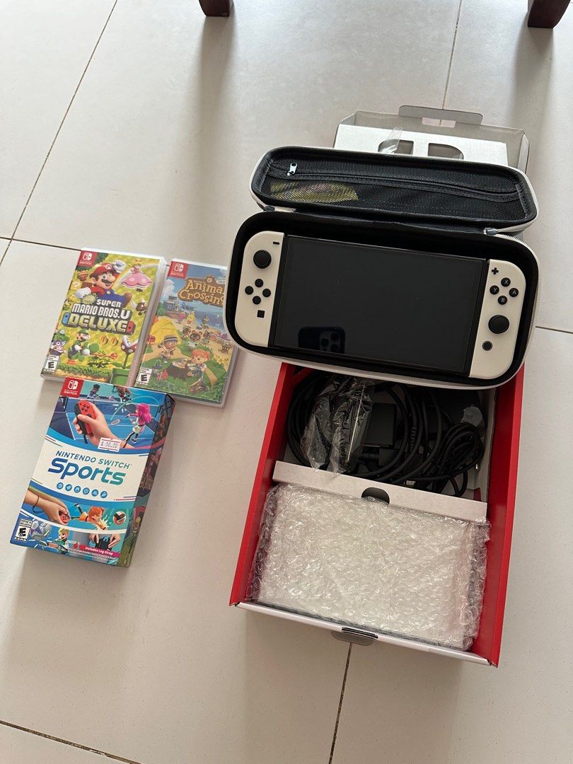 Nintendo Switch OLED white, Video Gaming, Video Game Consoles, Nintendo ...