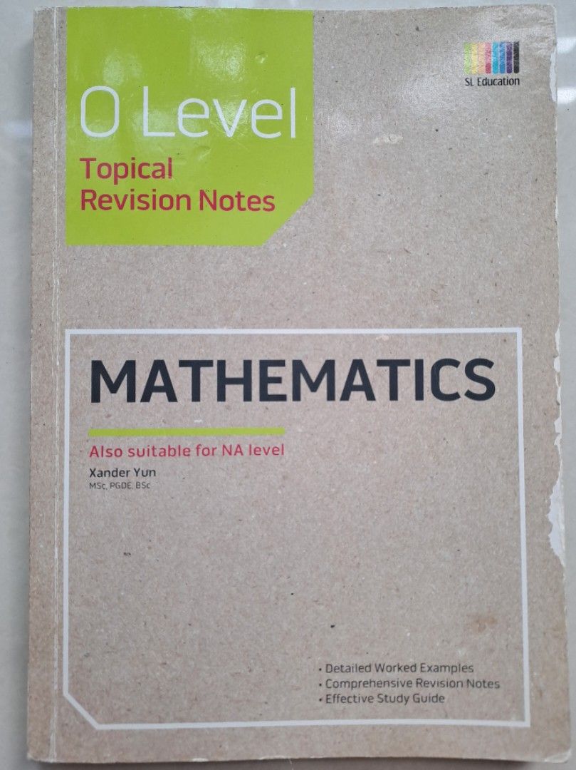 O level Mathematics Topical Revision Notes, Hobbies & Toys, Books ...