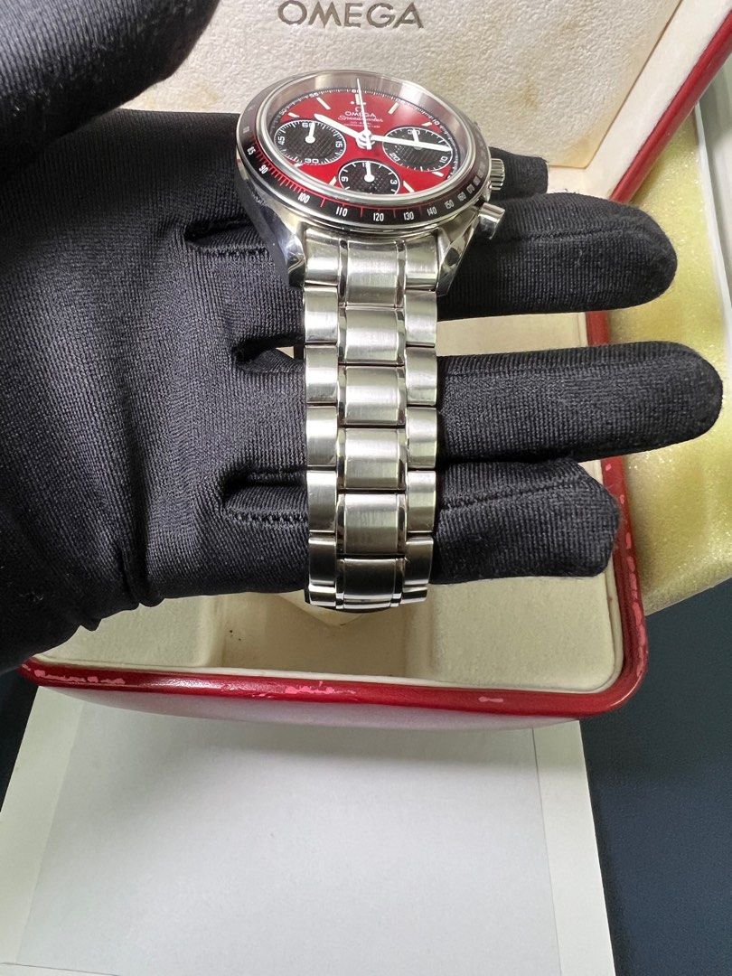 Omega speedmaster racing red dial, Luxury, Watches on Carousell