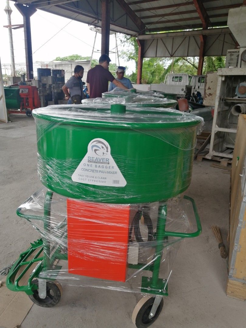 One Bagger Concrete Pan Mixer 5HP, Commercial & Industrial ...