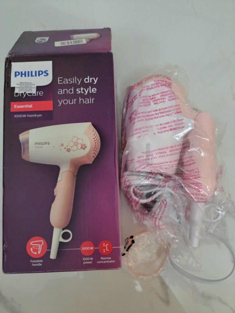 Philips DryCare Hair Dryer HP8108 - Pink, Beauty & Personal Care, Hair ...