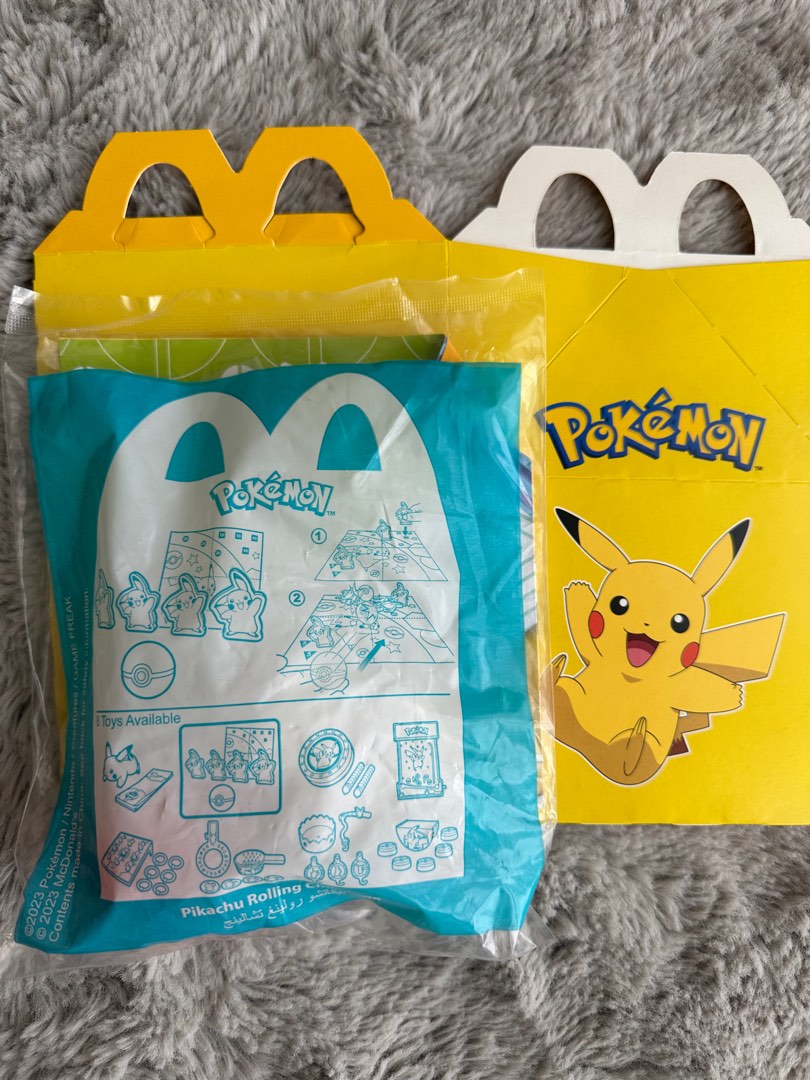 Pikachu Rolling Challenge Mcdo toys 2023 #everyonewins, Hobbies & Toys ...