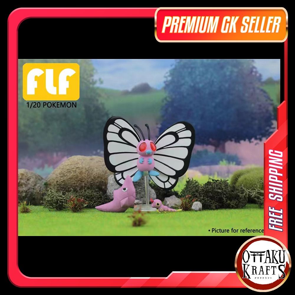 Pokemon | Metapod X Caterpie X Butterfree | FLF Studio | 【FREE Shipping ...