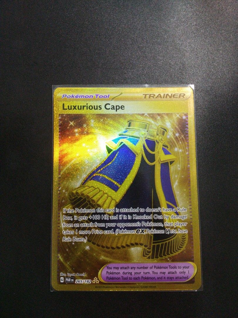 Pokemon TCG Luxurious Cape Gold Secret Rare - SV04 Paradox Rift ...