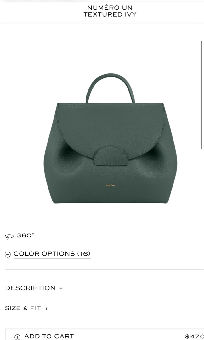 Polene Numero Uno in Ivy, Women's Fashion, Bags & Wallets, Cross-body ...