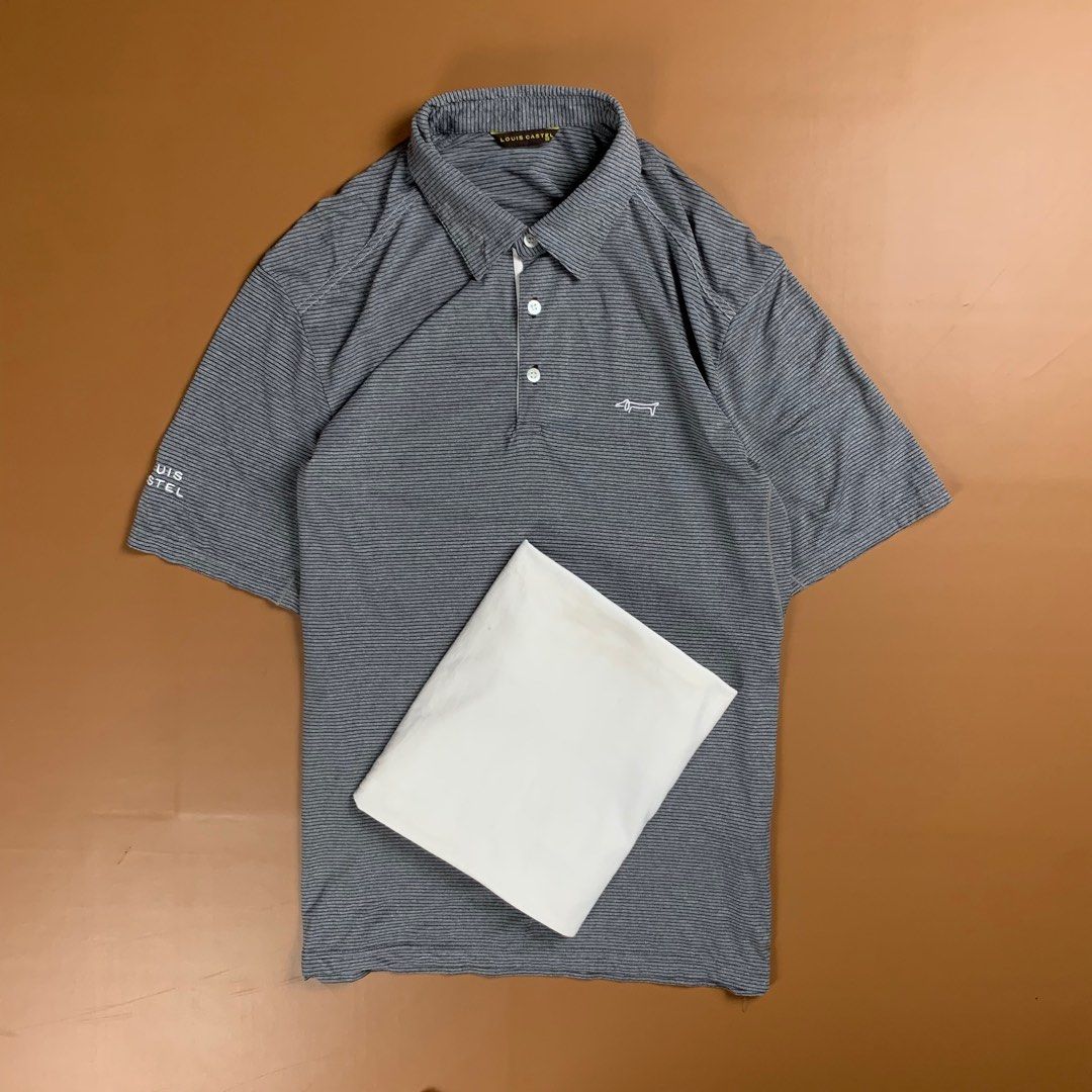 Polo Shirt Louis Castel, Fesyen Pria, Pakaian , Atasan di Carousell