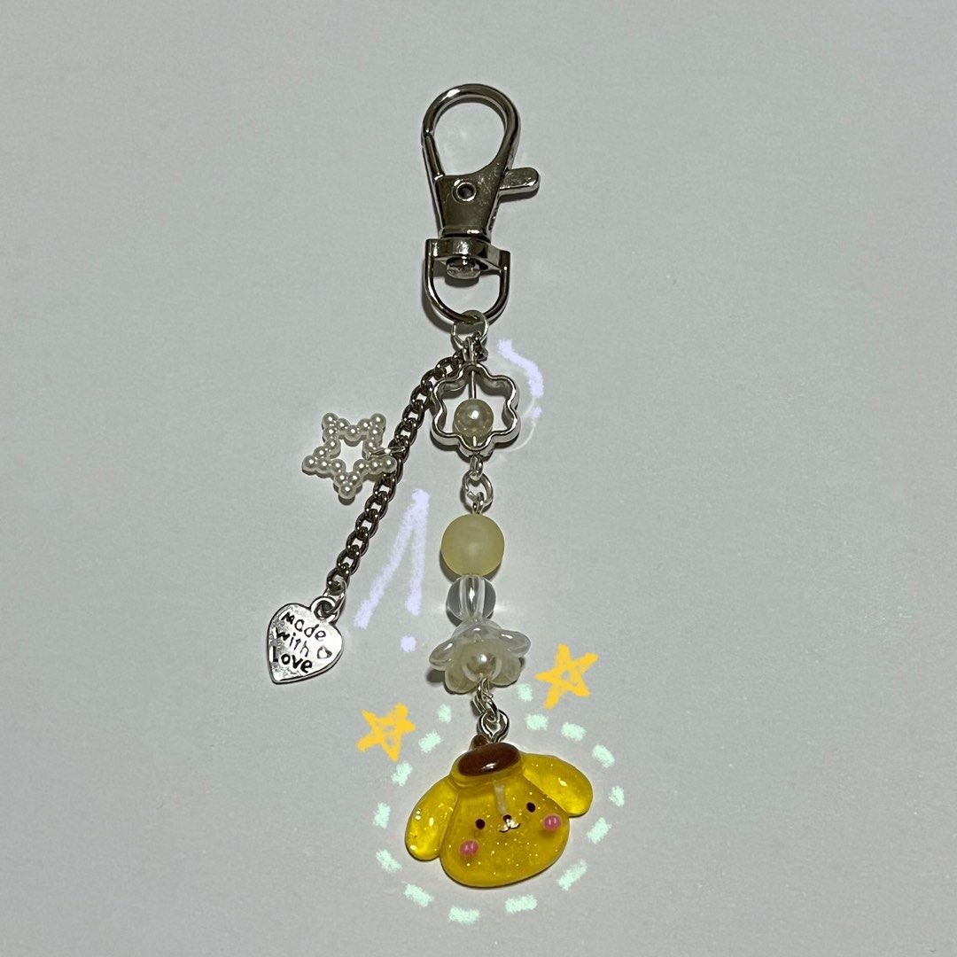 pompompurin keychain, Hobbies & Toys, Stationery & Craft, Handmade ...