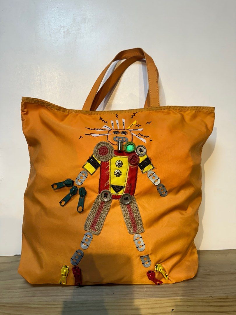 Prada Robot Nylon Tote Super Rare, Luxury, Bags & Wallets on Carousell