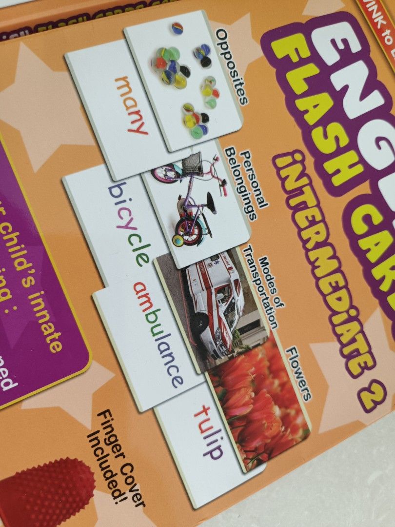 Preloved Wink to Learn English Flash Cards Intermediate 1,2,3,4 for 3 ...