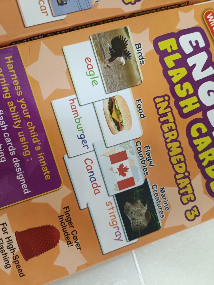 Preloved Wink to Learn English Flash Cards Intermediate 1,2,3,4 for 3 ...