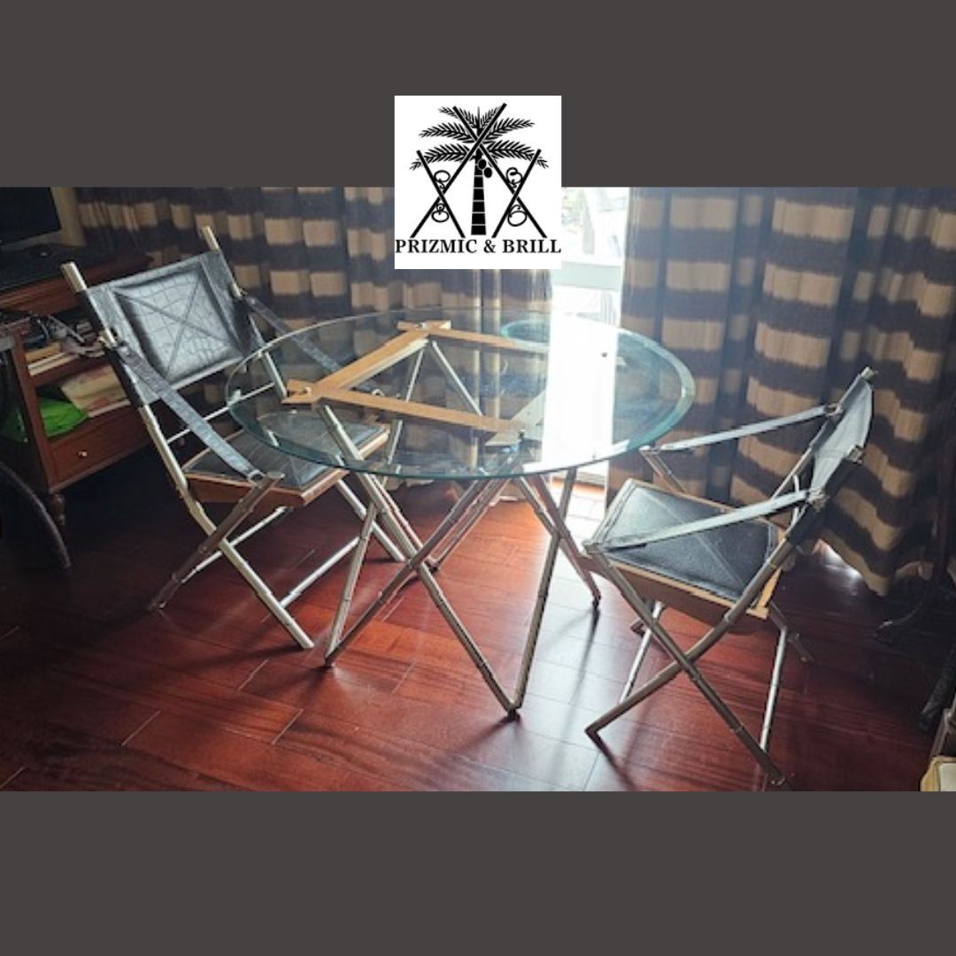 Prizmic & Brill Table & Chair Set, Furniture & Home Living, Furniture ...