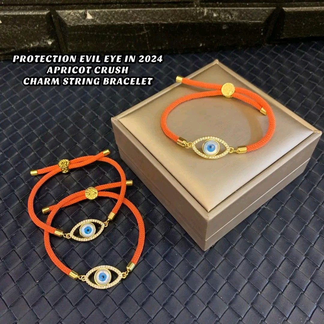 Protection evil eye in 2024 apricot crush bracelet, Women's Fashion ...