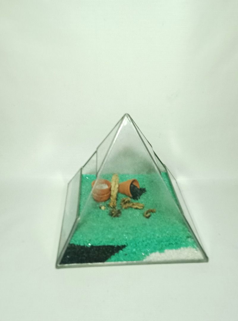 Pyramid Glass Terrarium, Furniture & Home Living, Gardening, Pots ...