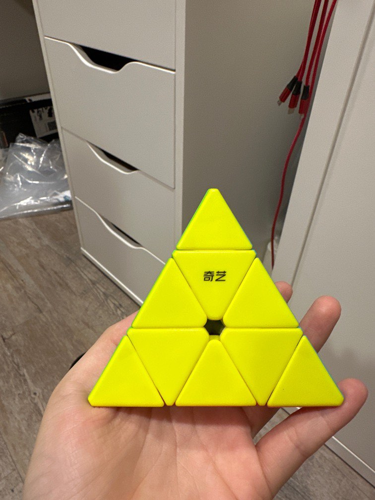 Qiyi Pyraminx Cube Triangle, Hobbies & Toys, Toys & Games on Carousell