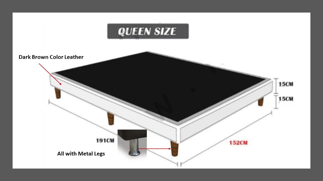 Queen Size Bed Base, Furniture & Home Living, Furniture, Bed Frames ...