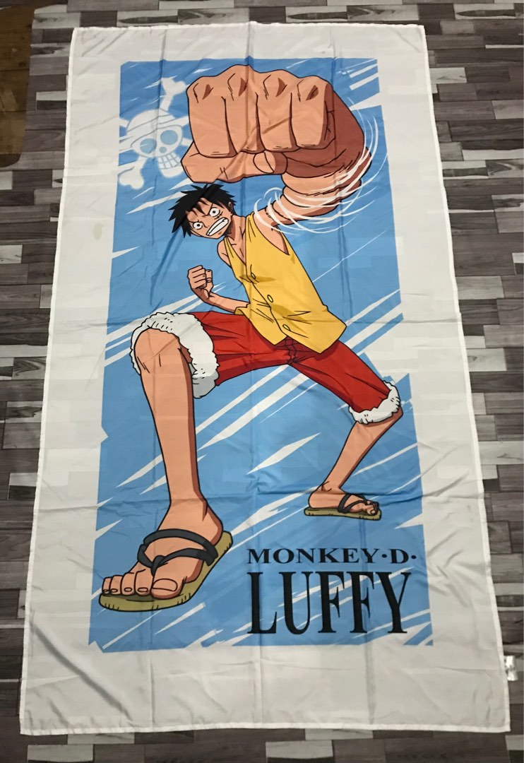 Rare Big Size 2010 one piece monkey d luffy polyester banner -R9 ...