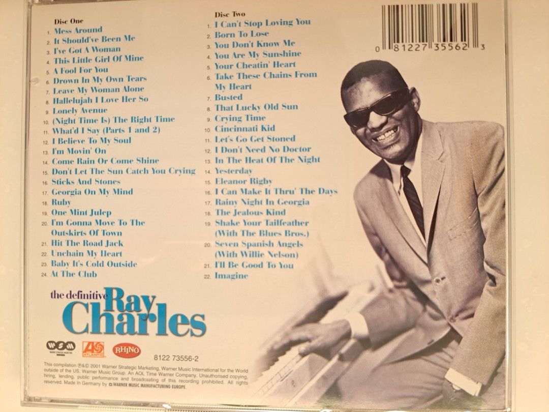 Ray Charles - The Definitive Ray Charles. A compilation of hits. 2 CD ...