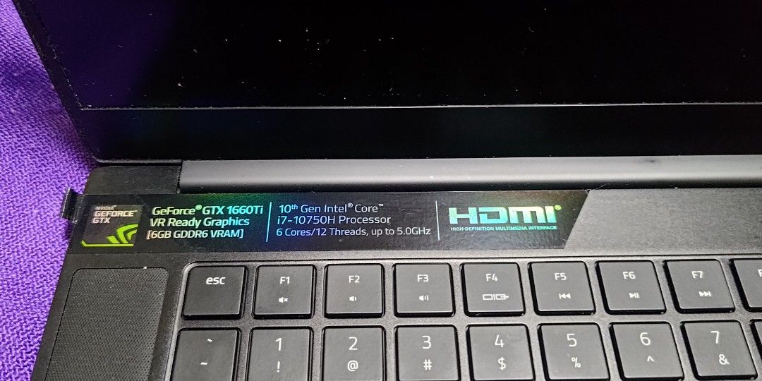 RAZER Blade 15 (2020) Gaming Laptop 17-10750H/up to 5.0GHz/ 16GB RAM ...