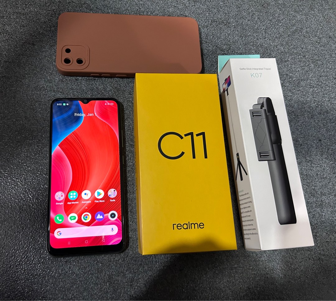 Realme C11 rmx2185 2GB|32GB with box and Free Selfie Stick, Mobile ...