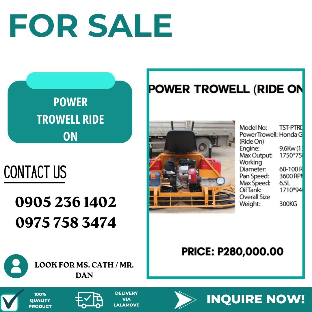 RIDE ON POWER TROWELL, Commercial & Industrial, Construction Tools ...