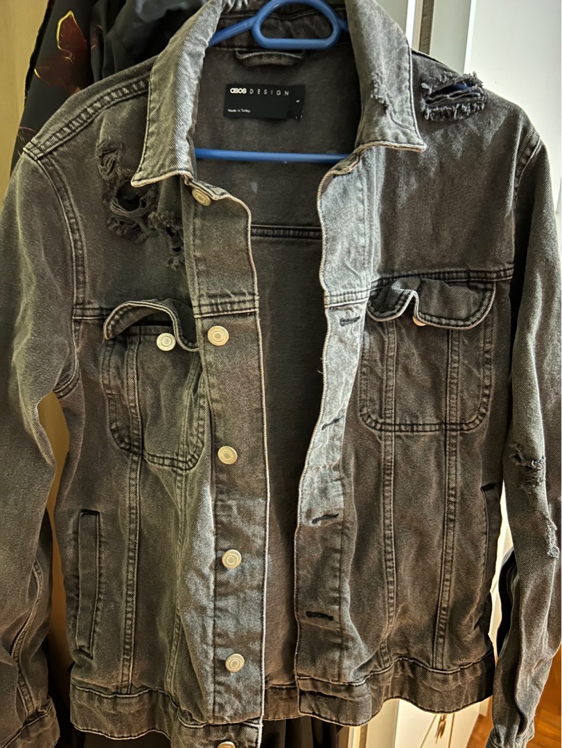 Ripped denim jacket, Men's Fashion, Coats, Jackets and Outerwear on ...