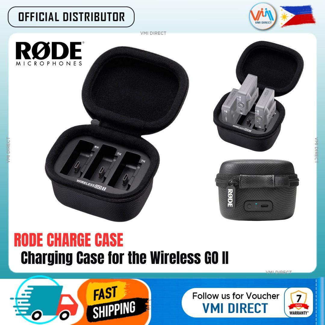 Rode WIGO II Charge Case Wireless 21 Hours Run Time USB-C Built-in ...