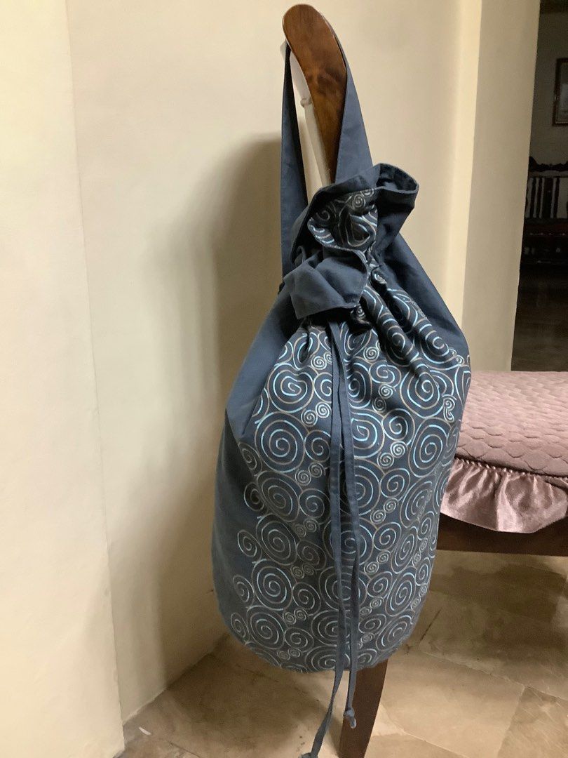 Round Bottom Drawstring Large Body Bag, Women's Fashion, Bags & Wallets ...