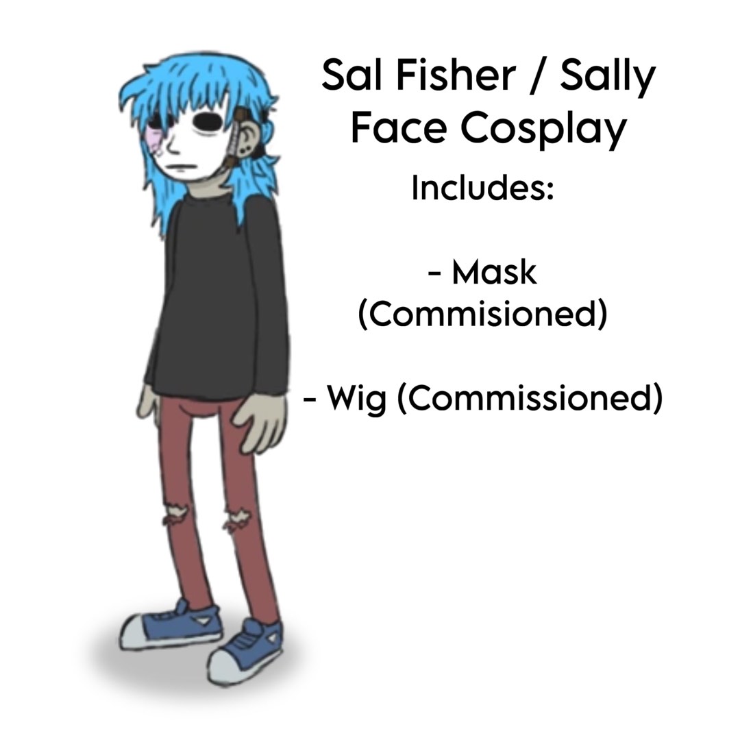 Sally Face Cosplay Sal Fisher WTS, Hobbies & Toys, Memorabilia ...