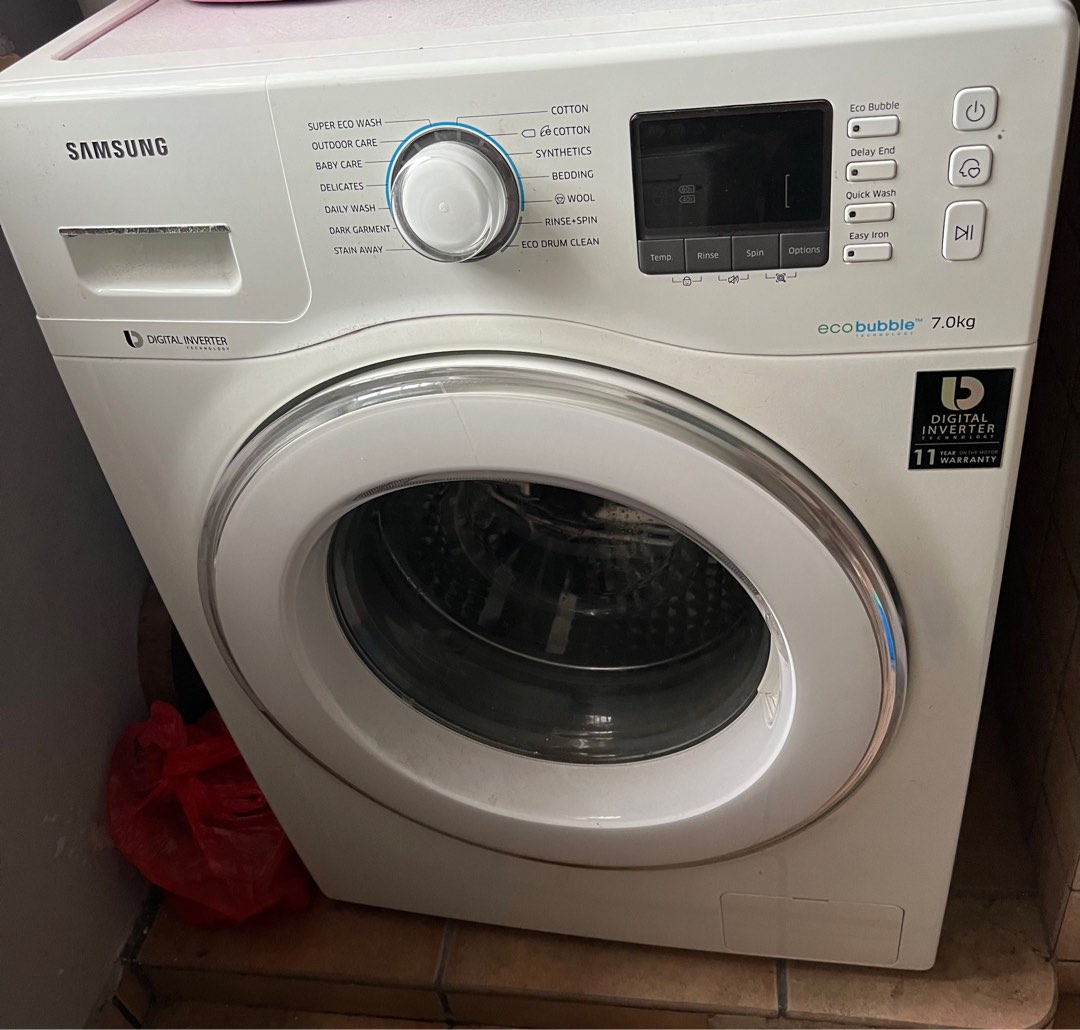 Samsung Eco-Bubble front load Washing Machine 7kg, TV & Home Appliances, Washing Machines and ...