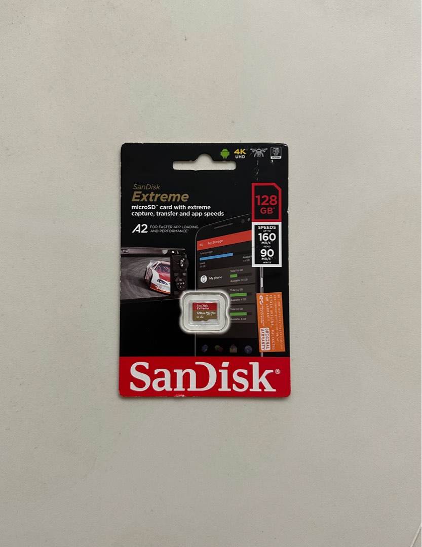 SanDisk Extreme microSD" card 128GB, Mobile Phones & Gadgets, Mobile ...