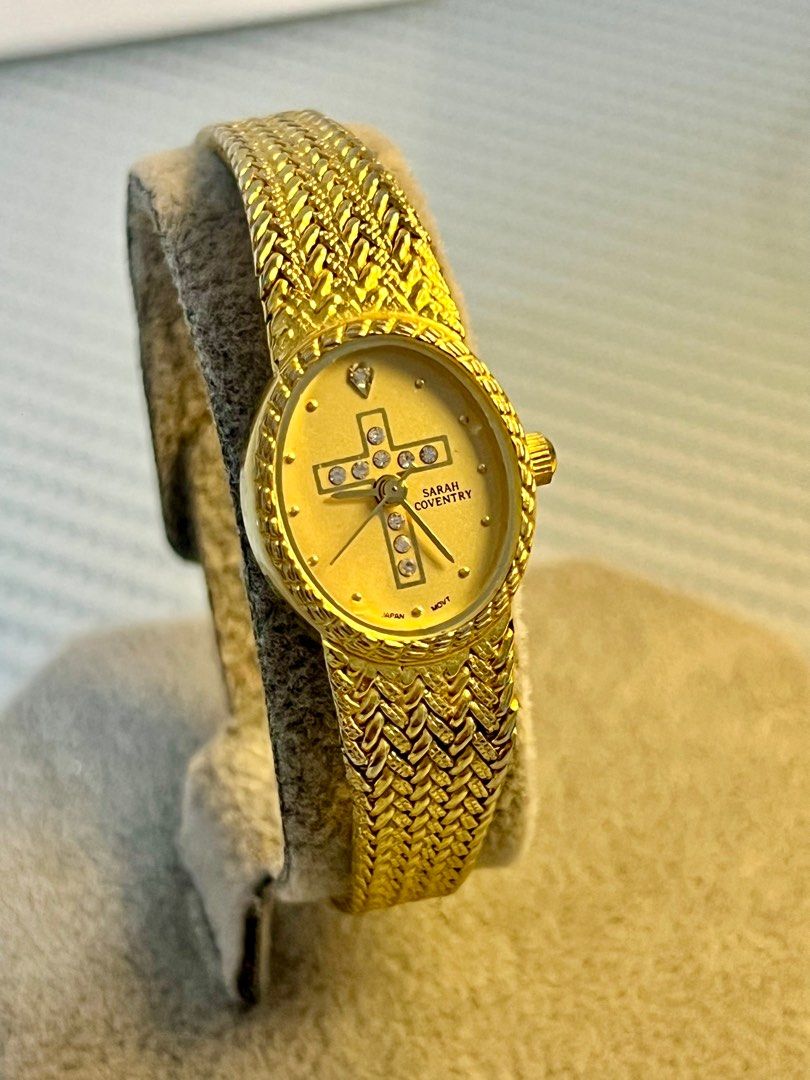 SARAH COVENTRY Vintage Cross Ladies Watch Preloved, Women's Fashion ...