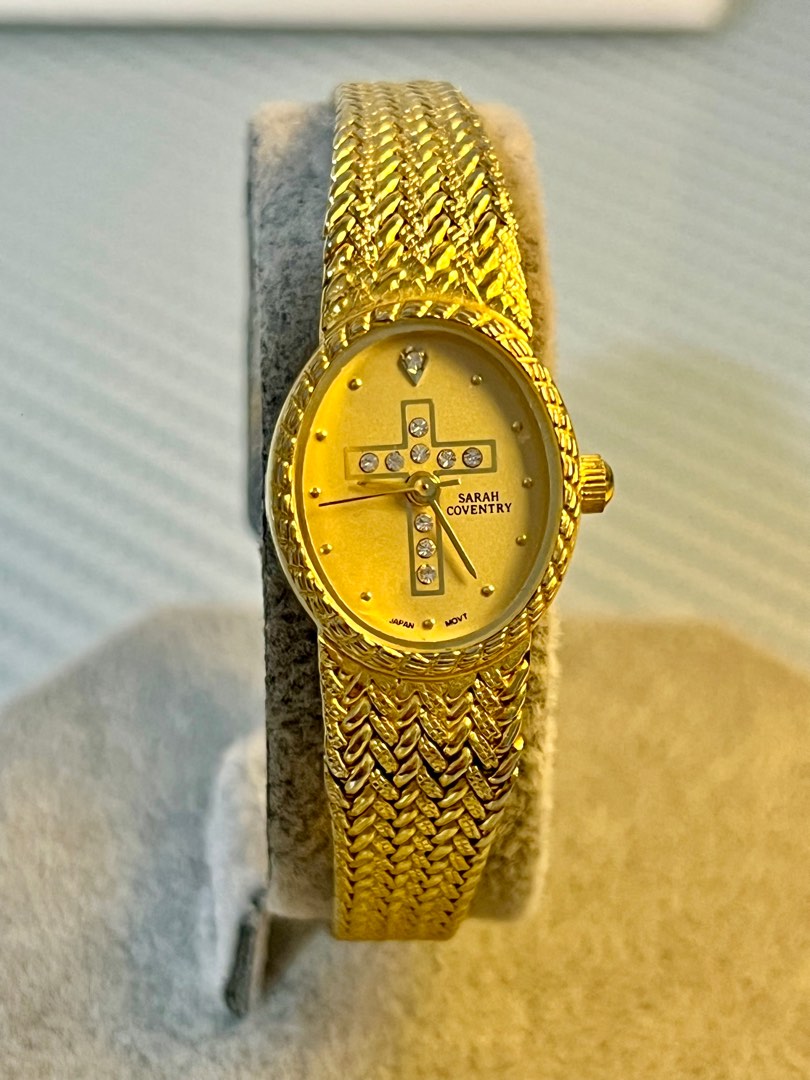 SARAH COVENTRY Vintage Cross Ladies Watch Preloved, Women's Fashion ...