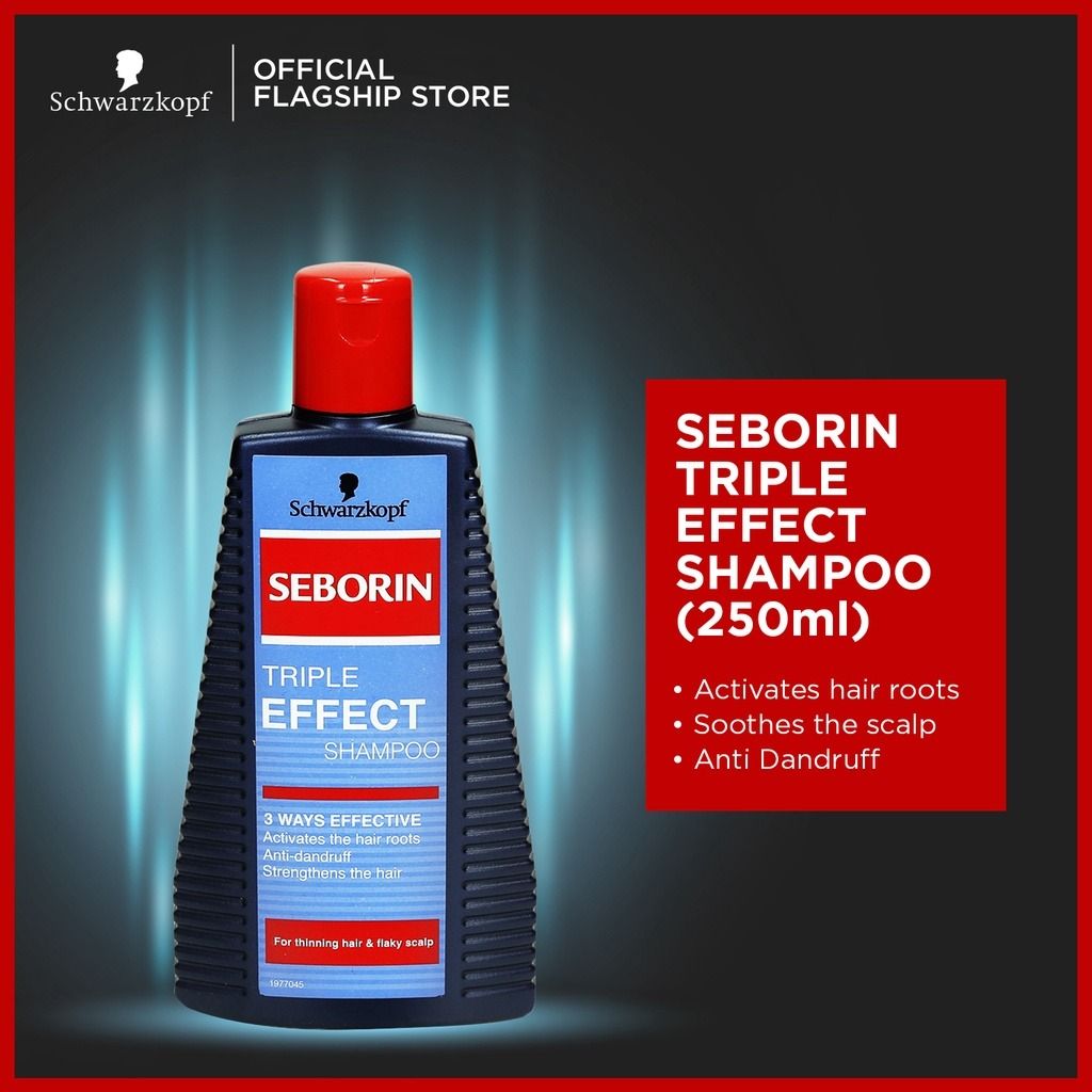 Schwarzkopf Seborin Triple Effect Shampoo 250ml, Beauty & Personal Care ...