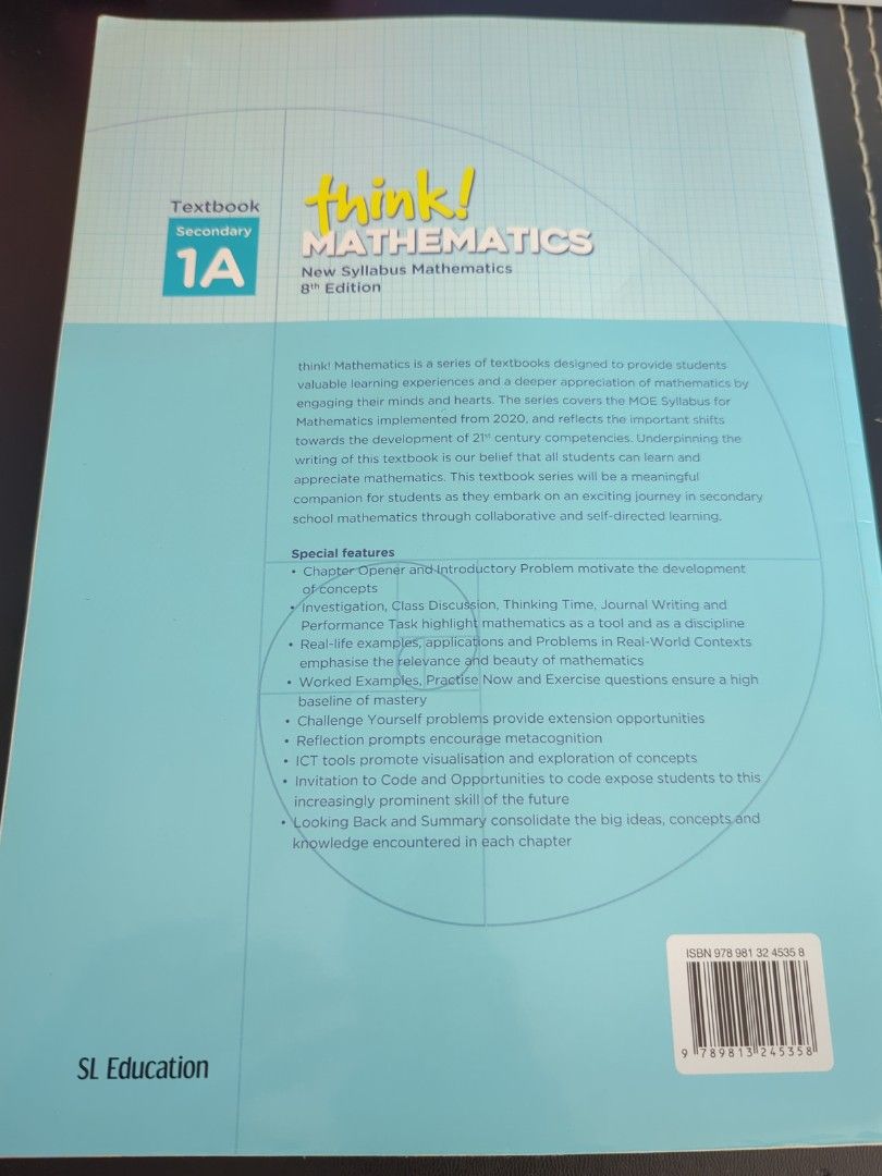 Sec 1 Math Textbook, Hobbies & Toys, Books & Magazines, Textbooks on ...